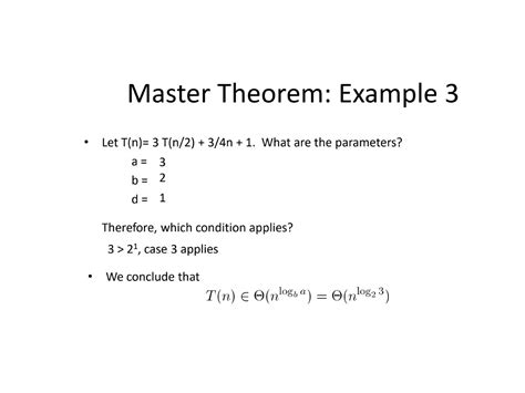 Master Theorem Daa Main Topic For Exam Pptx