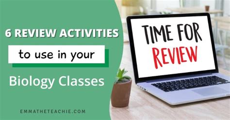 6 Biology Review Activities To Use With Your Classes Blog