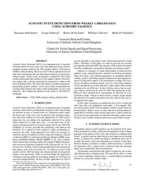 pdf acoustic event detection from weakly labeled data using auditory