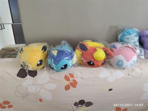Eevee Evolution Plushies Hobbies And Toys Toys And Games On Carousell