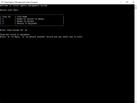 Travel Agency Management System In C With Mysql Code With C