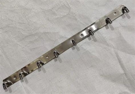 Stainless Steel SS L Type Wall Hanger Shape Rectangular Size 8 Leg