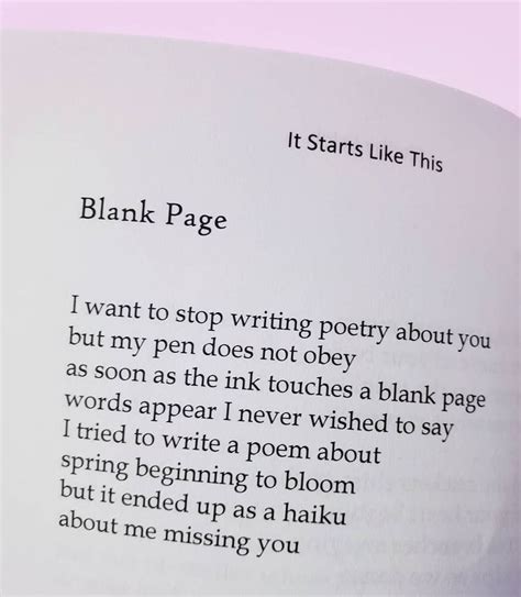 It Starts Like This Poetry Book Excerpt