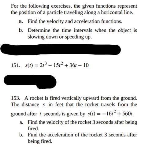 Solved For The Following Exercises The Given Functions Chegg