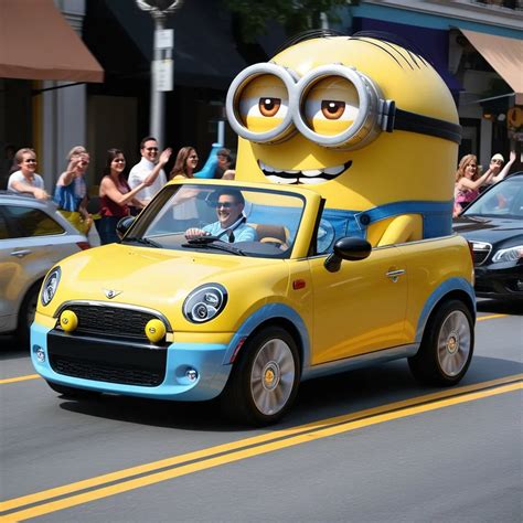 Cruise In Style With The Minion Shaped Car A Unique Driving Experience