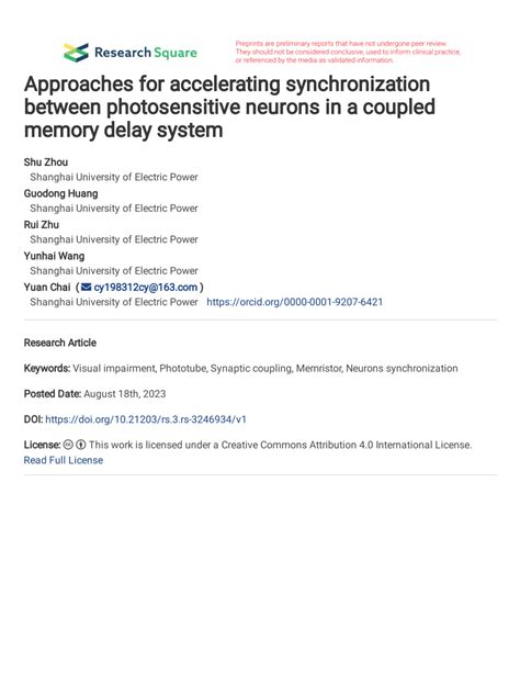 Pdf Approaches For Accelerating Synchronization Between