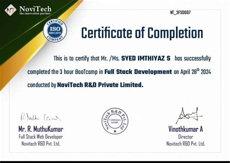 syed imthiyaz on linkedin i successfully completed my 3 hours workshop