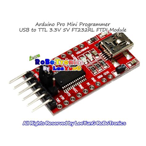 Arduino Programmer Ft Rl Ftdi Usb To Ttl Serial Tx Rx V V Usb