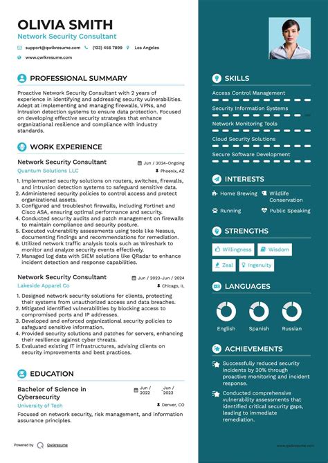 10 Network Security Consultant Resume Samples And Templates For 2025