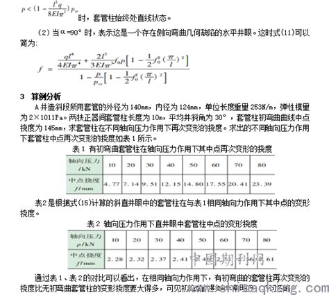 定向井钻井中造斜井段套管受力分析 中国期刊网