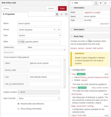 Display Node Red Values In Ha Frontend Configuration Home Assistant