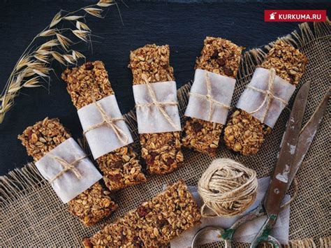 Овсяные батончики с финиками Рецепт Овсяные батончики