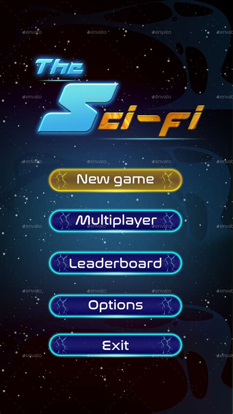 SCI FI Portrait UI Package Game Assets GraphicRiver