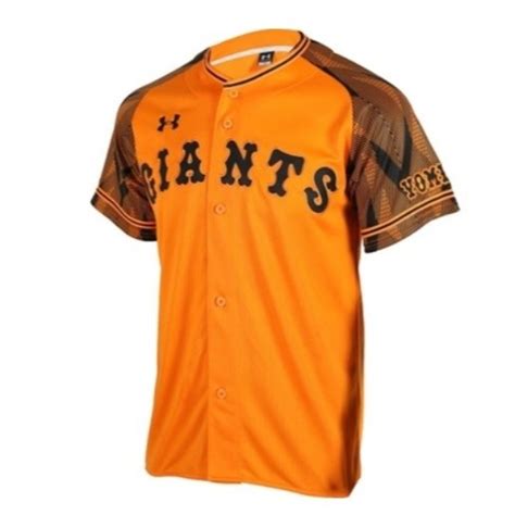 Ua 日本職棒 讀賣巨人 2020橙魂 應援球衣 罩衫 日職 Npb 棒球 棒壘 Under Armour 巨人 蝦皮購物
