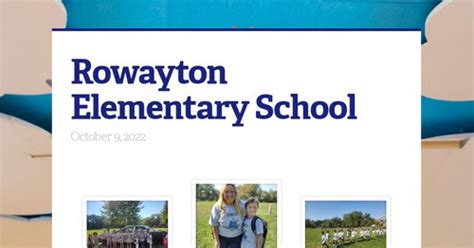 Rowayton Elementary School Smore Newsletters For Education