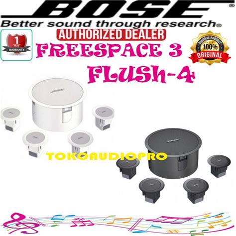 Jual Speaker Bose Freespace 3 Paket 4 Satellite Flush Bass Flush Hitam Putih Speaker