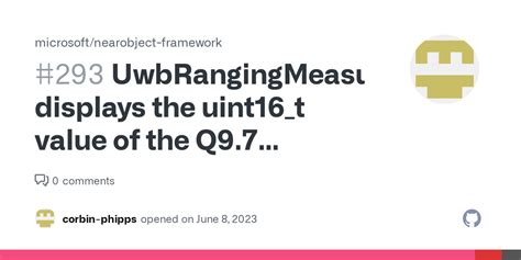 Uwbrangingmeasurementtostring Displays The Uint16t Value Of The Q97 Representation Of Aoa