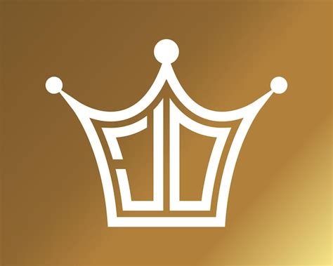 Premium Vector Crown Shape Jo Letter Logo Design Vector Art