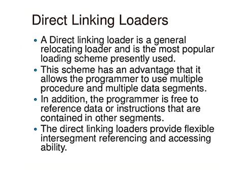 Direct Linking Loader Dhhssh Computer Engineering Studocu