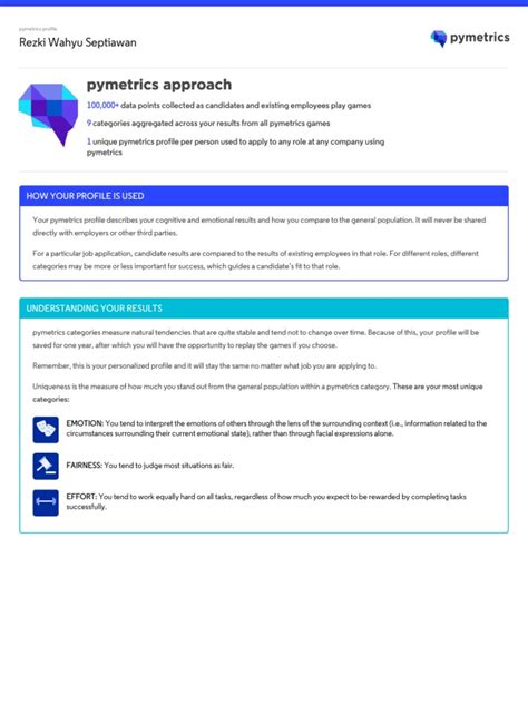 Pymetrics Profile Analysis Understanding An Individuals Cognitive And