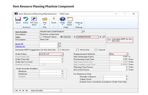 Manufacturing Setup Part Dynamics GP Microsoft Learn