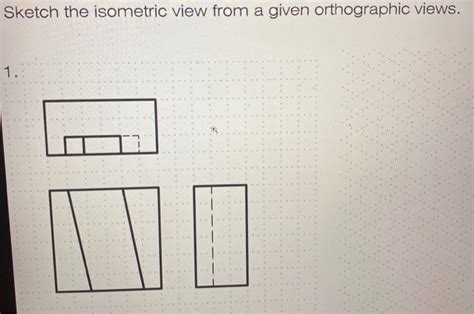 solved sketch an offset section view 1 2 on 3 4 sketch
