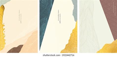 Japanese Background Line Pattern Vector Abstract Stock Vector Royalty