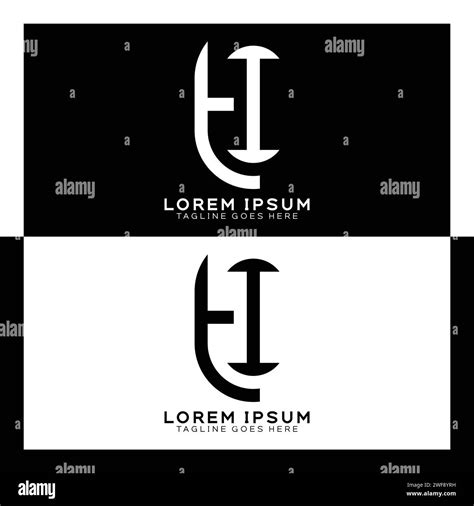 Ti Initial Letter Logo Alphabet T And I Pattern Design Monogram Stock Vector Image Art Alamy