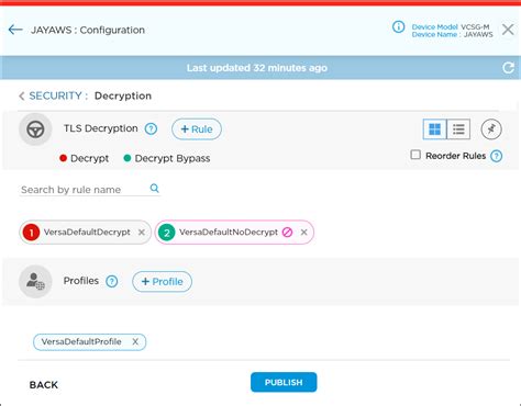 Configure Security Versa Networks