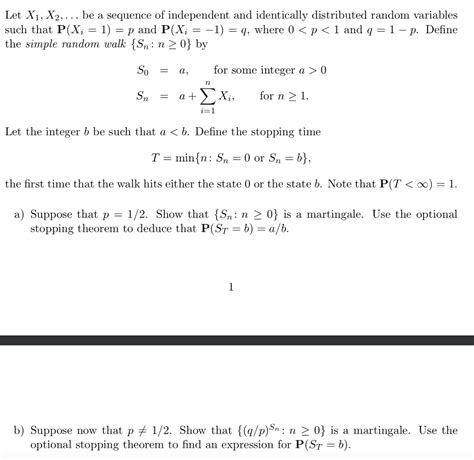 Solved Let X1 X2 Be A Sequence Of Independent And