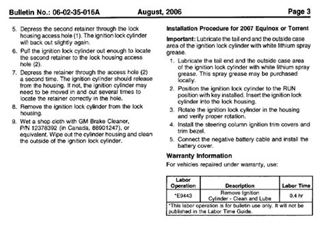 Saturn Vue Ignition Lock Cylinder Q A Models