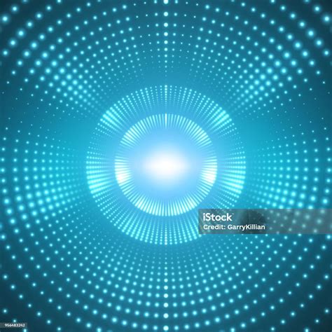 벡터 무한 플레어 파란색 배경에 빛나는 터널 라운드 빛나는 포인트 터널 분야를 형성 한다 디자인에 대 한 추상 사이버 화려한 배경입니다 우아한 현대 기하학적 배경 화면입니다