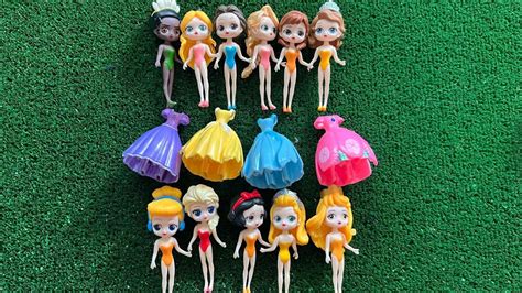 Asmr Most Popular Disney Princess Mattel Dolls Lots Of Colorful Rainbow