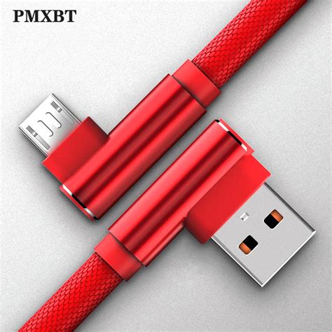 Micro Usb кабель 90 градусов Usb зарядное устройство 2 4a Быстрый