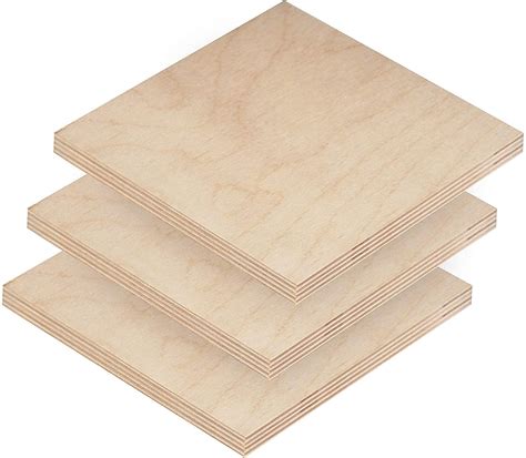 Raj Ply And Wood Store Plywood 18mm 6x8 Inch Craft Wood Pack Of 3 Pcs Home And Kitchen