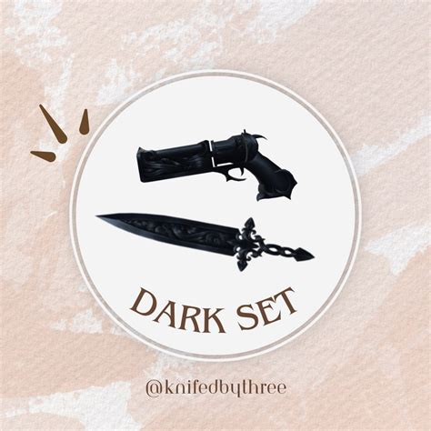 Dark Set Roblox Mm2 Video Gaming Gaming Accessories In Game Products
