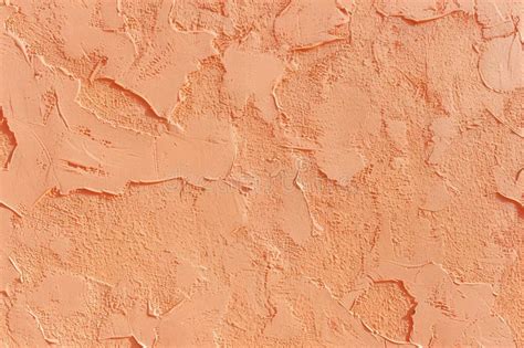 Seamless Peach Orange Stucco Wall Texture Stock Illustration