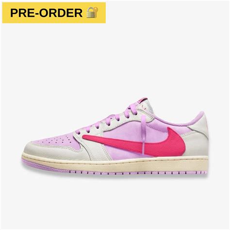 Pre Order Air Jordan 1 Low Og Sp X Travis Scott Sail Tropical Pink