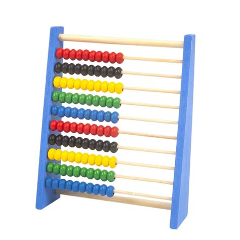 Colorful Abacus Beads Counting Toy 10 Rows Abacus Learn Math With 100