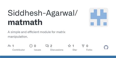A New Library For Handling Matrices Python