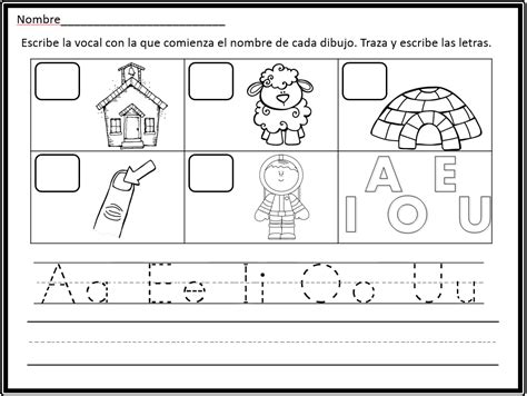 Las Vocales Spanish Vowels Activities And Worksheets Hojas De The