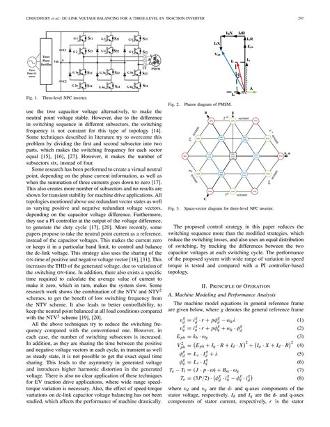Solution Dc Link Voltage Balancing For A Three Level Electric Vehicle Traction Inverter Using