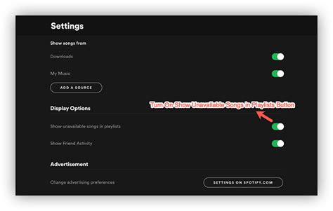 Fixed Spotify Songs Greyed Out