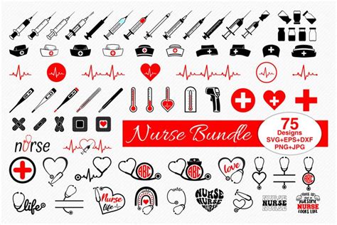 Nurse And Doctor Bundle Nursing Vector Graphics
