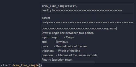 Intellisense Parameter Info Is Incorrectly Formatted If Declaration Is Too Long Issue