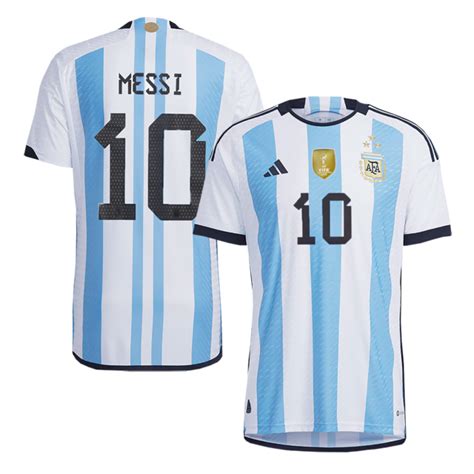Camiseta Selección Argentina Titular Authentic 2023 Tres Estrellas