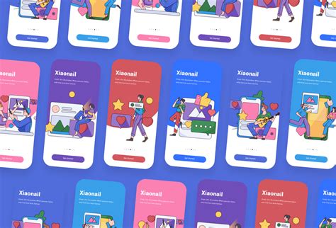 Social Communication Character Scene Illustration Figma
