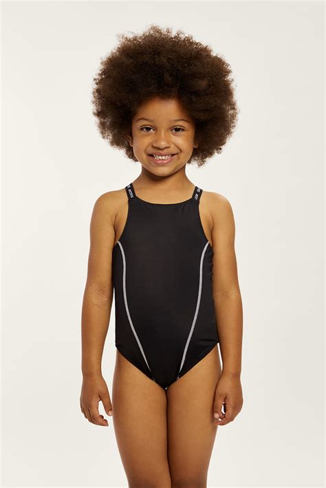 Girls Racerback One Piece Swimsuit Soul Cap