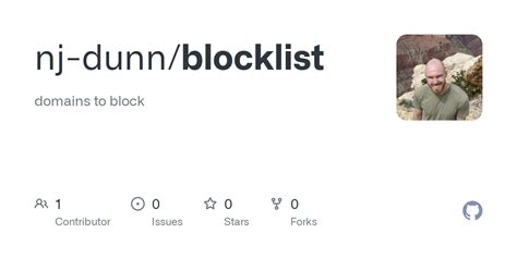 Github Nj Dunnblocklist Domains To Block