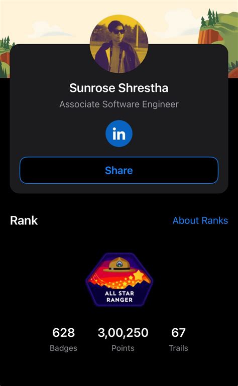 Trailhead Salesforcedeveloper Trailblazercommunity Sunrose Shrestha ☁️